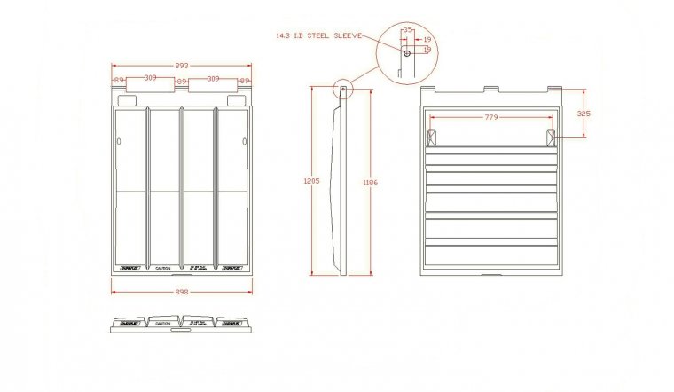 AB3547 Front End Loader and Skip lid | Duraflex