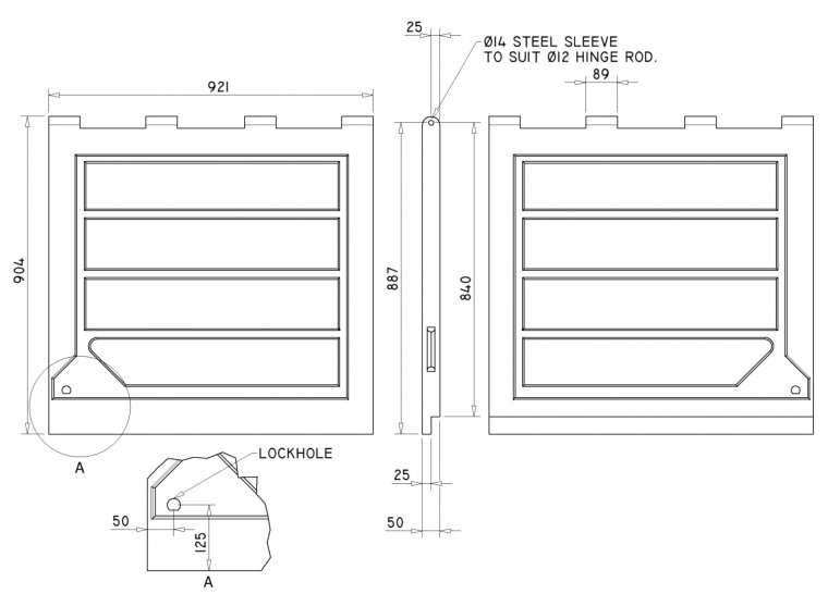 DR3635 Overlapping Doors | Duraflex